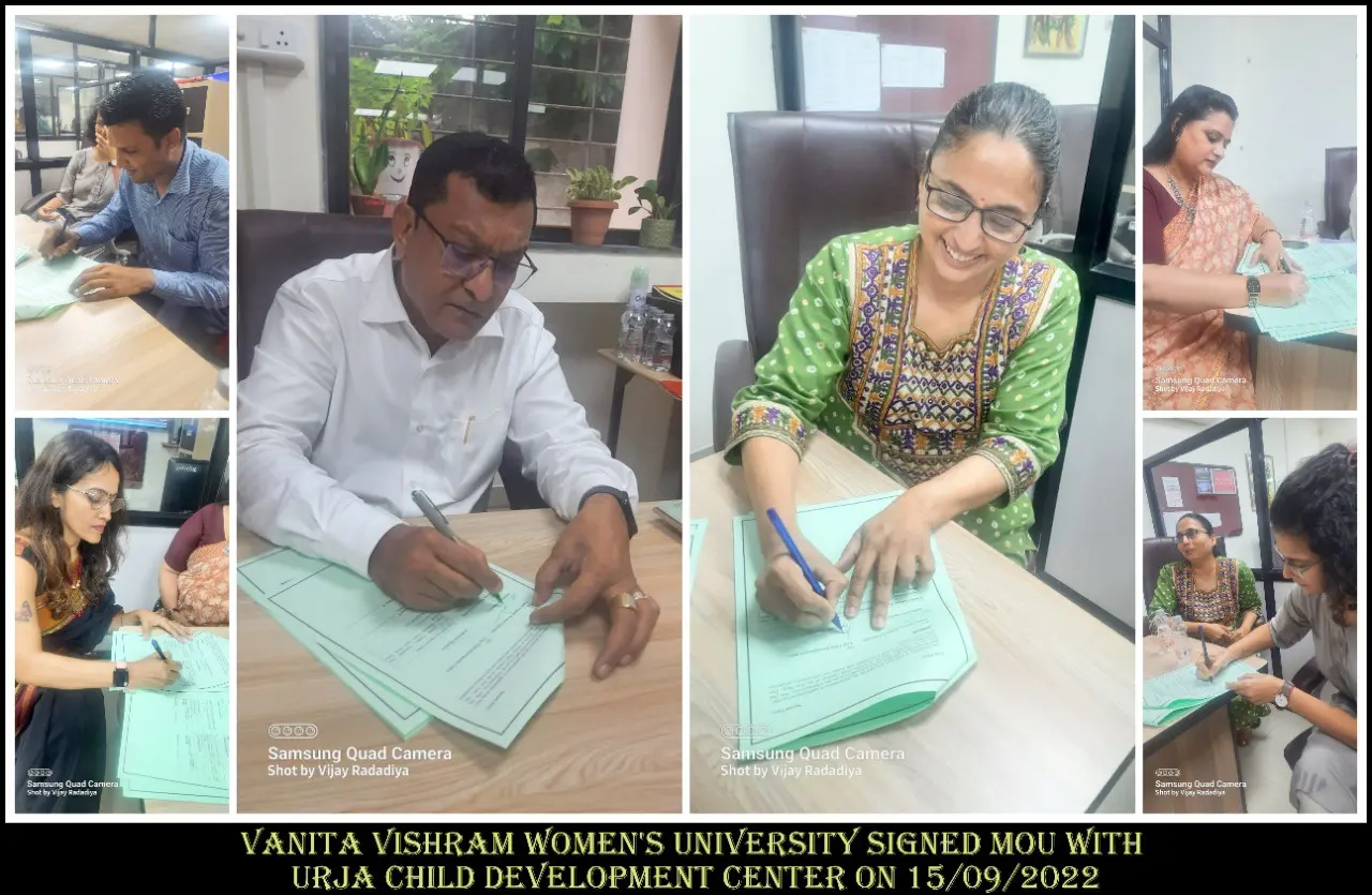 MoU signed between SVS, VVWU and Urja Child Development Clinic, Surat ...