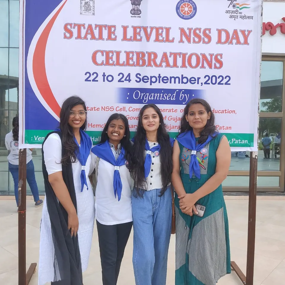 Participation in NSS Day Celebration – Vanita Vishram Women's University