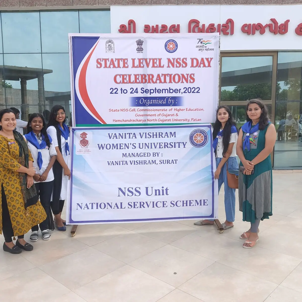 Participation in NSS Day Celebration – Vanita Vishram Women's University