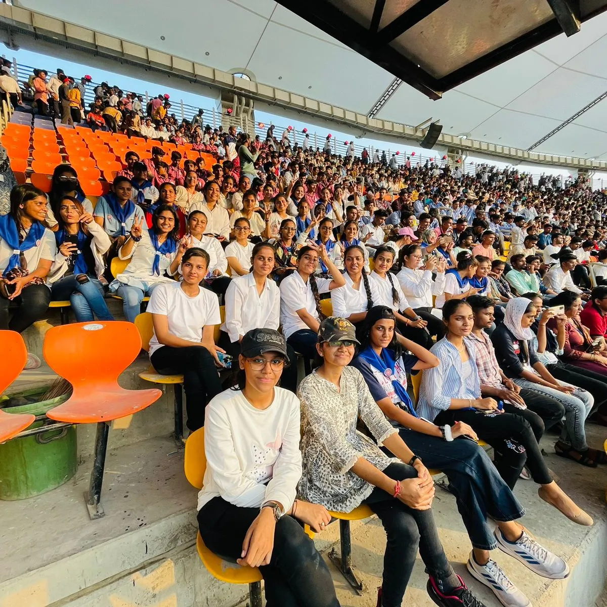 Students @ National Games – Vanita Vishram Women's University