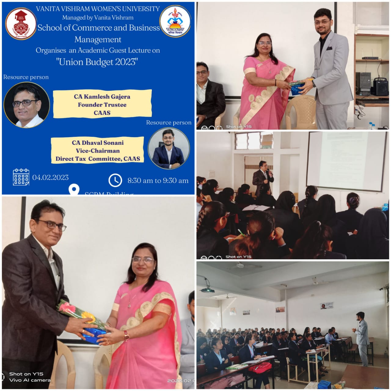 Academic Guest Lecture on Union Budget 2023 – Vanita Vishram Women's ...